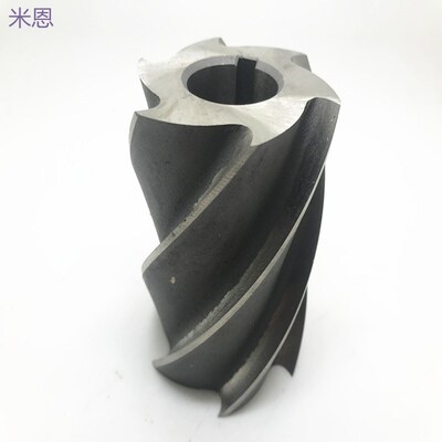 圆柱铣刀 w6542高速钢螺旋圆柱铣刀63*50 63*80 63*100 80*80