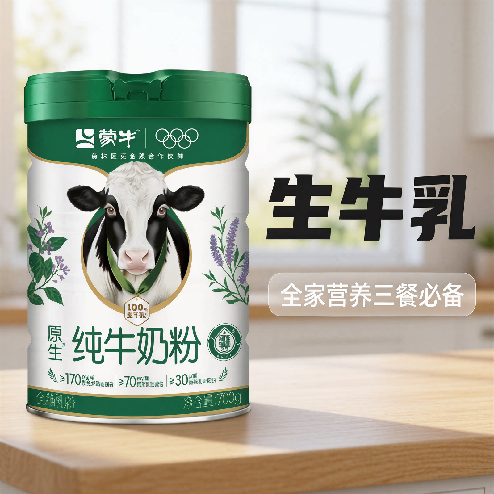 蒙牛纯牛奶粉生牛乳高钙高蛋白黄金奶源成人全家营养冲调饮品