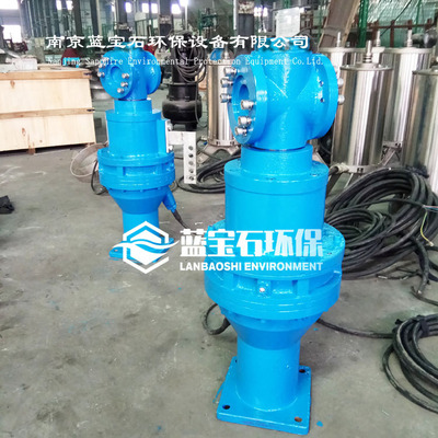 QJB1.5/4-1100/2-60/P潜水推流器 聚氨酯叶轮不锈钢导轨支架