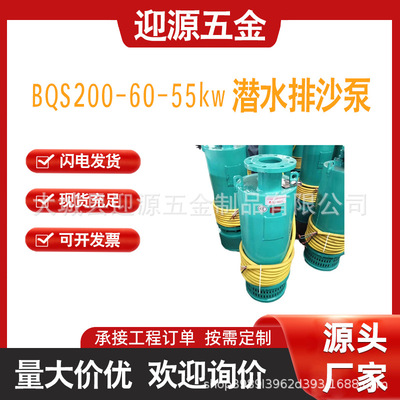 BQS200-60-55kw 矿用隔爆型潜水排沙电泵660v1140v 大流量潜水泵