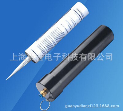 供应硅胶桶300ML硅胶套筒黑色点胶桶300CC铝合金套筒玻璃胶针筒
