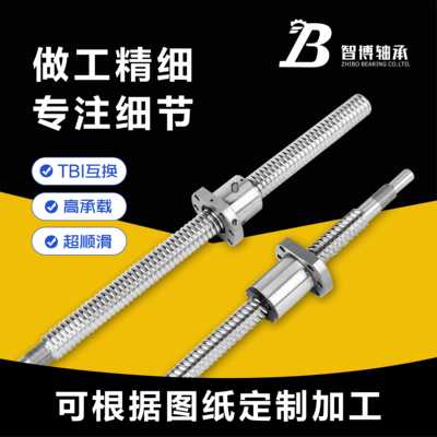 精密滚珠丝杆TBI互换SFU1204/1605/2005/2510/3210/4010/5010套装
