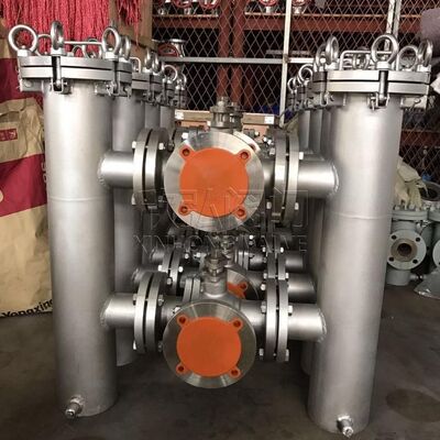 SVS20双桶切换过滤器对焊焊接异径T型欣弘阀门