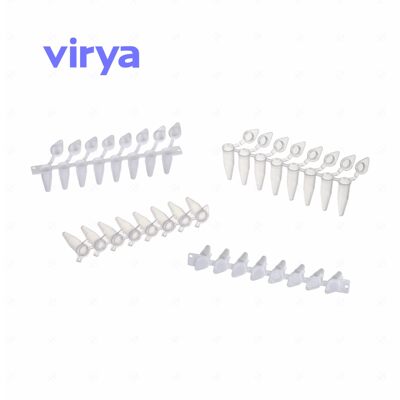 Viryapcr管?250ul管盖一体八连排pcr管8连管8联排管连盖3312273