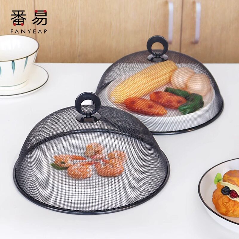 饭菜罩A1zzn001-盖菜罩可折叠伞剩菜防苍蝇餐桌罩夏季食物厨房