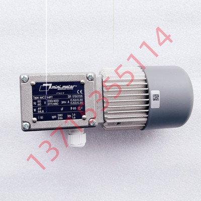 MINIMOTOR减速电机马达MC244PT230/400V49Wi=10RPM2801.6NM