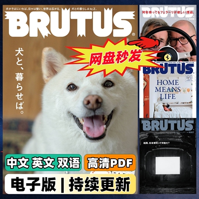 BRUTUS 正刊电子资料 汽车家居艺术人文生活美学设计综合生活文化