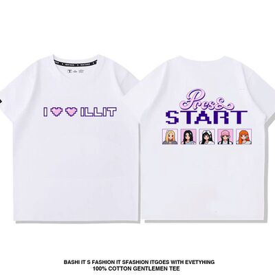 illit演唱会周边t恤夏2026男女同款打歌服应援短袖衣服上衣tshirt