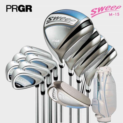 新款PRGR日本女士套杆Sweep粉色轻量初中级远距高容错球杆