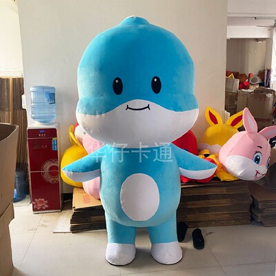 卡通人偶定制海洋动物充气海豚服