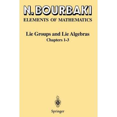 现货 英文原版 Lie Groups and Lie Algebras: Chapters 1-3