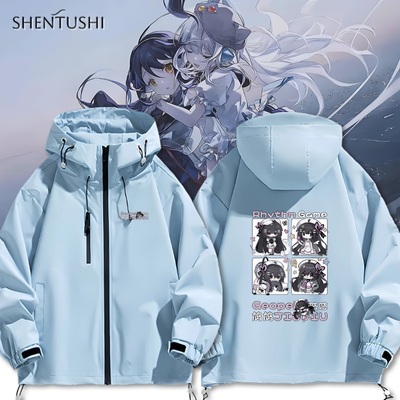 连帽秋冬新款宽松防风冲锋衣