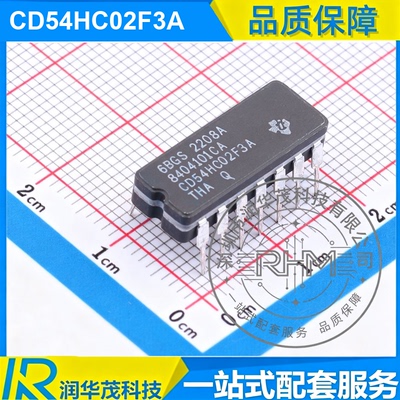 IC CD54HC02F3A CDIP-14 丝印 CD54HC02F3A 4CH 5V 或非门 IC TI