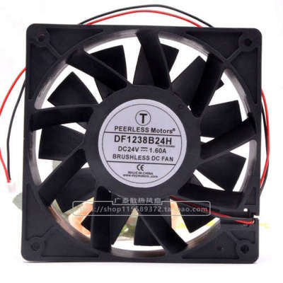 原装 PEERLESS DF1238B24H DC24V 1.60A 12cm 变频器 大风量 风扇