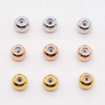 包金光面硅胶定位珠