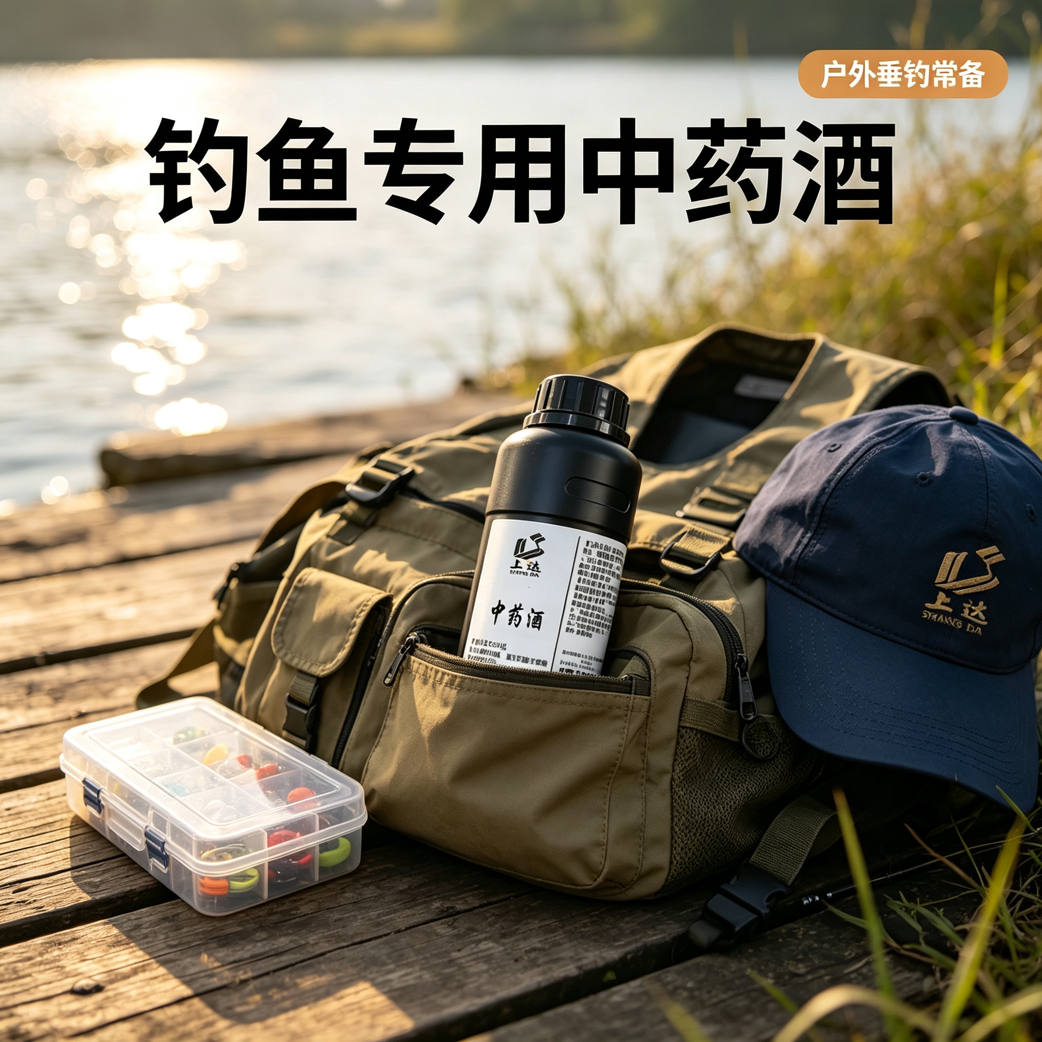 上达中药酒鲫鱼鲤鱼草鱼诱鱼剂户外黑坑野钓鱼饵泡窝料酒米添加剂