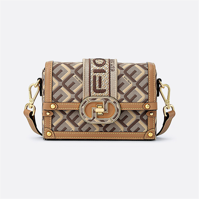 fion菲安妮菱标巧锦老花小方包