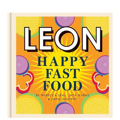 【现货】里昂快乐快手菜【Happy Leons】Leon Happy Fast Food英文餐饮Rebecca Seal   John VincentConran精装进口原版书9781840