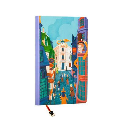 【预售】哈利波特探索对角巷缎带手账本Harry Potter Exploring Diagon Alley™ Journal with Ribbon Charm英文文创笔记本Noteb