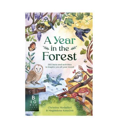【预售】每日森林：365个自然知识与活动 A Year in the Forest: 365 nature facts and activities 英文进口原版儿童绘本图书Chr