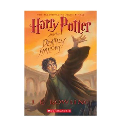 【现货】哈利波特与死亡圣器HARRY POTTER AND THE DEATHLY HALLOWS英文青少年读物J K Rowling平装3-6岁Scholastic进口原版书978