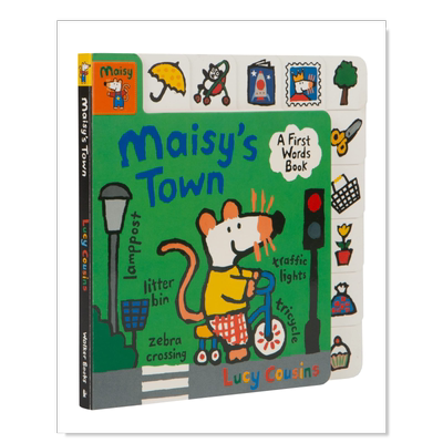 【预售】【小鼠波波】城市英文儿童绘本IP系列进口原版外版书纸板书Maisy’s TownLucy CousinsWalker Books UK