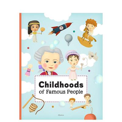 【现货】名人的童年 带猜谜互动Childhoods of Famous People英文儿童绘本人物传记Tomá? T?ma精装Albatros Media6-9岁进口原版书