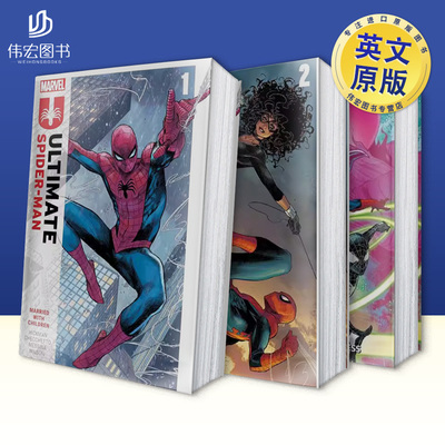 终极蜘蛛侠卷4/3/2/1可单拍家族生意Ultimate Spider-Man By Jonathan Hickman Vol英文漫画图书Marco ChecchettoMarvel平装进口原