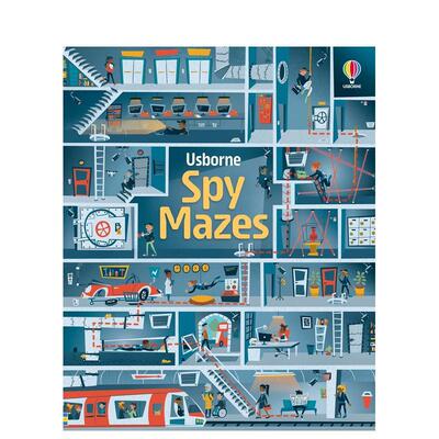 【预售】侦探迷宫Spy Mazes英文儿童趣味3-6岁平装Sam Smith and Various进口原版书Usborne children’s books9781474998444