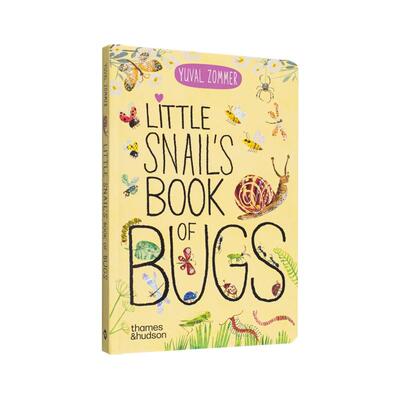 【现货】小蜗牛的昆虫之书Little Snail's Book of Bugs英文儿童绘本IP系列Yuval Zommer纸板书Thames & Hudson3-6岁进口原版书97