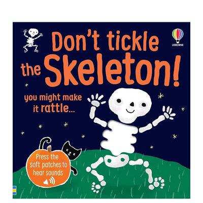 【预售】别挠骷髅怪Don't Tickle the Skeleton!英文儿童趣味Sam Taplin纸板书Usborne children’s books9781836044109