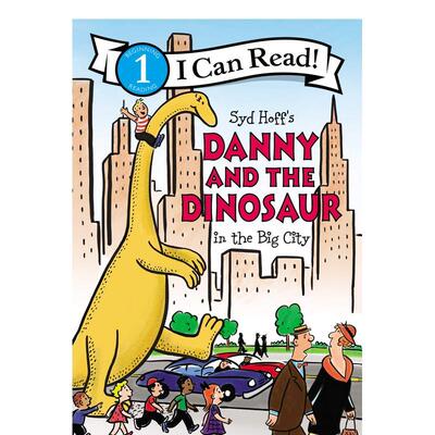 【现货】【丹尼和恐龙】在大城市Danny and the Dinosaur in the Big City英文儿童分阶阅读Hoff  Syd6-9岁Harpercollins进口原版