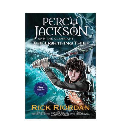 【预售】波西杰克逊与神火之盗漫画简装英文漫画进口原版书简装Percy Jackson and the Olympians The Lightning Thief The Grap