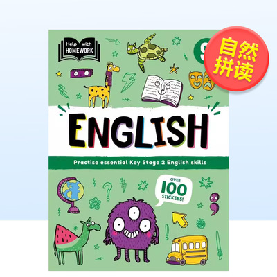【预售】作业辅导：9岁以上（英语）英文儿童自然拼读进口原版外版书平装3-6周岁Help With Homework: Age 9+ EnglishAutumn Pub