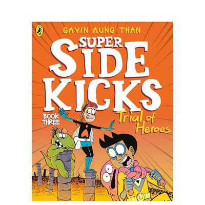 【预售】【小助手战队】#3：英雄试炼 【The Super Sidekicks】Trial of Heroes 原版英文儿童章节书 爆笑幽默冒险故事
