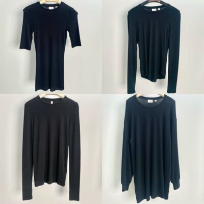 宽松修身纯色简约百搭单品上衣