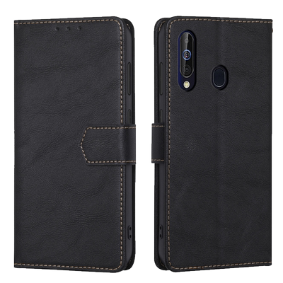 三星牛纹磁吸翻盖手机壳