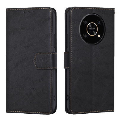 荣耀X30系列牛纹磁吸翻盖手机壳