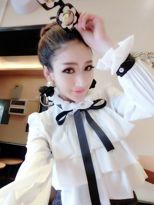 长袖衬衫甜美风软妹日系甜美日系