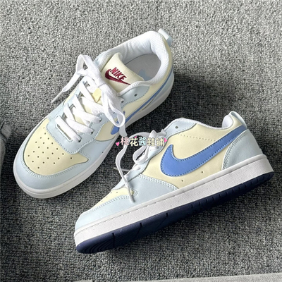 NIKE耐克 正品COUNT大童奶油北卡蓝低帮运动休闲板鞋 FV8120-141