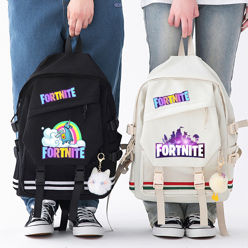 堡垒之夜联名Fortnite游戏周边 双肩背包 书包二次元动漫背包拉链