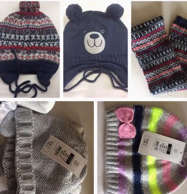 儿童帽子外贸加绒冬季防风春秋