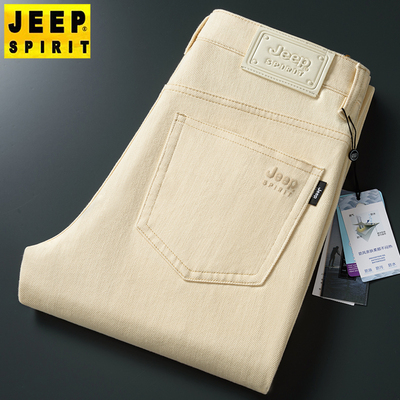 JEEP吉普三防面料牛仔裤男士秋季