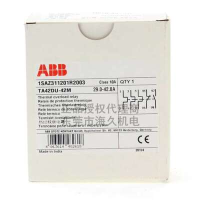 原装ABB热过载继电器 TA42DU-42M 29A-42A可调；1SAZ311201R2003