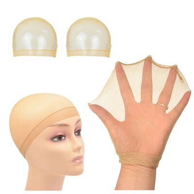2Pcs HD Stocking Wig Caps Hair Net for Lace Front Wig Stretc
