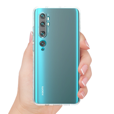 适用于小米cc9pro手机壳透明防摔