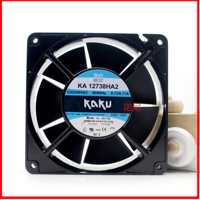 KA12738HA2原装KAKU卡固12738 220V 0.13/0.11A轴流风机 散热风扇