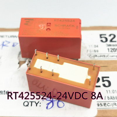 TE泰科继电器 RT425524 24VAC 8A 全新原装