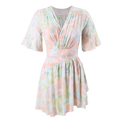 2025新款泳衣女连体裙式保守显瘦遮肚高级感温泉ins风仙女范泳装