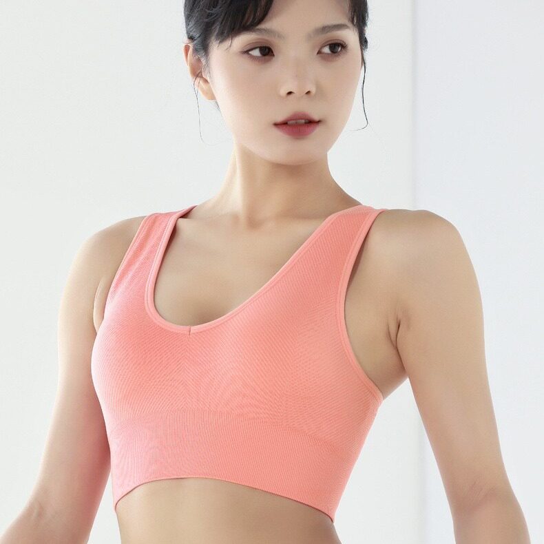 新款缝运动内衣速干吸湿防震健身瑜伽跑步美背文胸赛车内衣